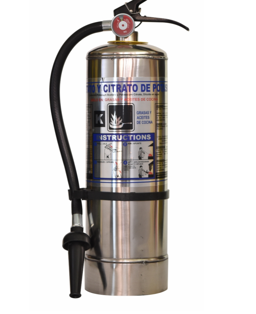 Extintor tipo K acetato de potasio | Recarga de Extintores Bogota